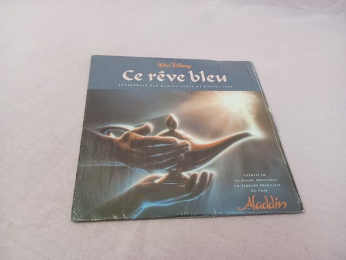 CD SINGLE CE REVE BLEU KARINE COSTA DANIEL LEVI 2 TITRES DISNEY ALADDIN ...