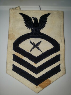 NR232 WW2 US Navy Rate White Chief Petty Officer Communications ...
