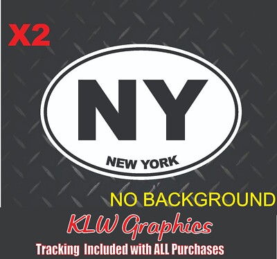 New York Oval Vinyl Decal Sticker State Car Diesel Truck Home NY USA | eBay