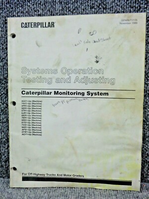 Caterpillar Monitoring System Manual for Off Highway Trucks & Motor ...