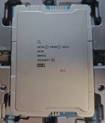 INTEL XEON GOLD 6430 PROCESSOR SRM7A 60M CACHE 2.10 GHZ CPU | eBay