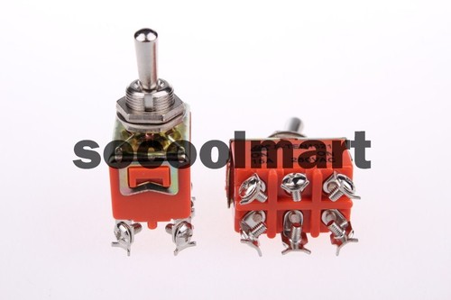 1Pc AC 250V 15A ON/ON 2 Positions DPDT 6 Screw Terminal Toggle Switch ...