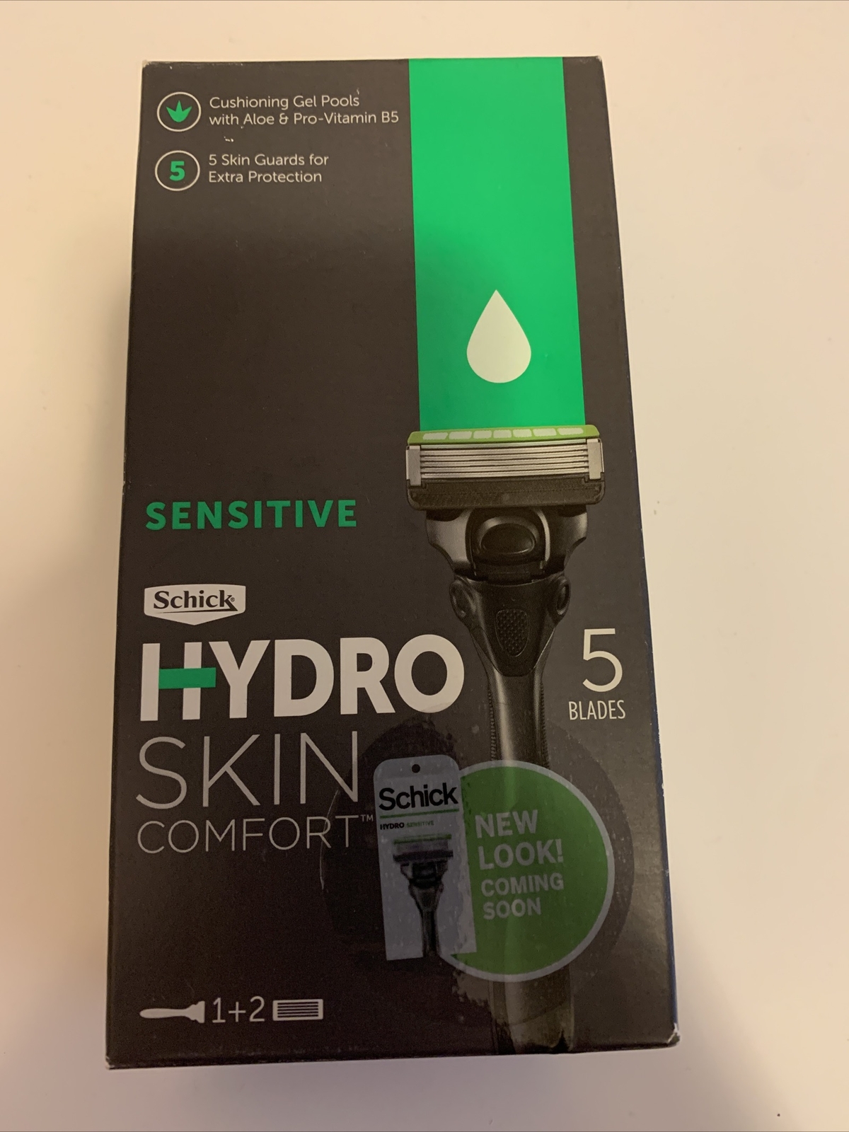 Schick Hydro Skin Comfort Sensitive 5 Blade 1 Razor + 2 Cartridge ...
