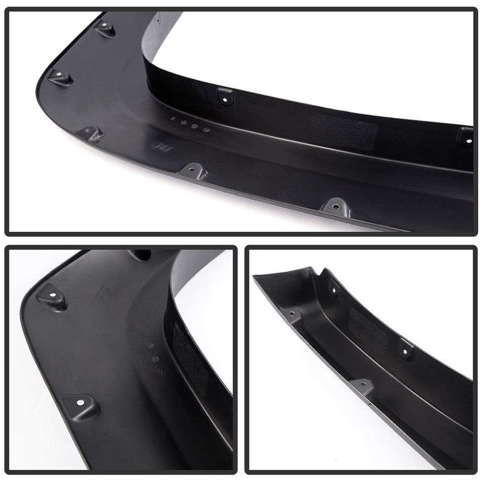 4pcs Pocket Rivet Fender Flares Fit For 07-14 Chevy Silverado 1500 2500 ...