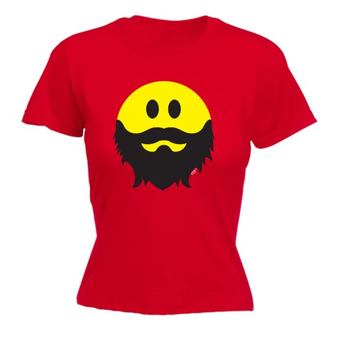 Bearded Smile - Womens T Shirt Funny T-Shirt Novelty Gift tshirt Gifts ...