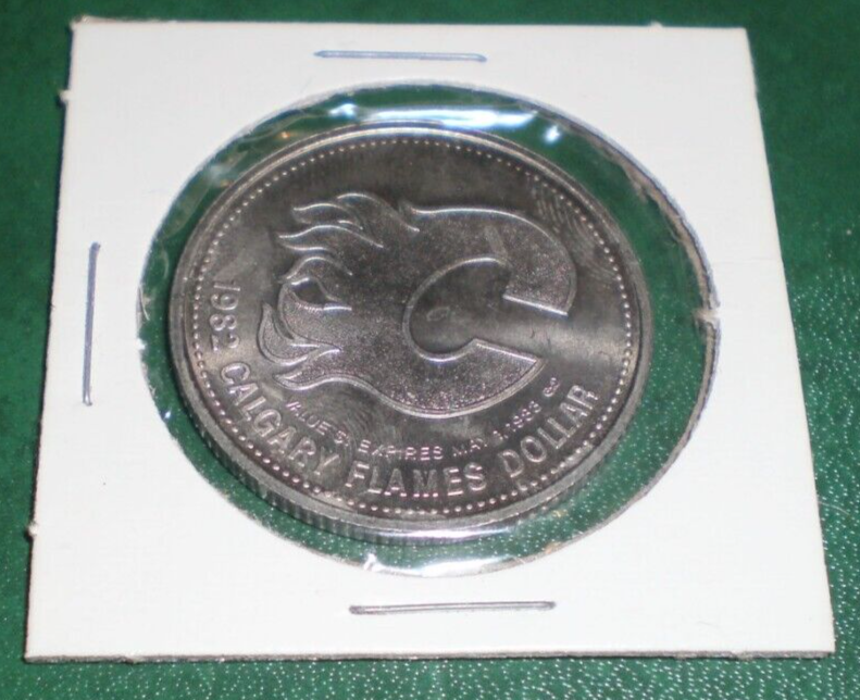 Trade Dollar Token 1982 To 1983 Calgary Flames Paul Reinhart Hockey NHL ...