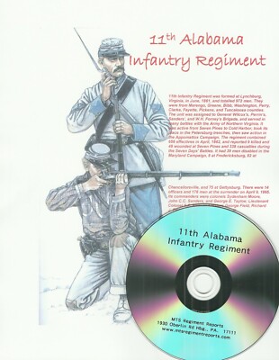 Civil War History of the 11th Alabama Infantry Regiment on a CD/DVD | eBay