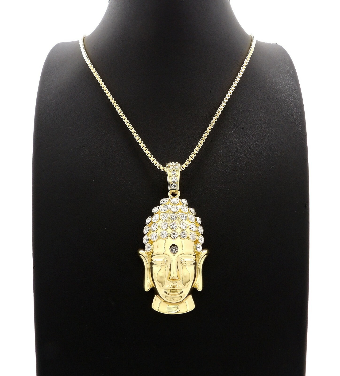 New Buddha Pendant & 24" Box/Cuban/Rope Chain Hip Hop Necklace XSP756 ...