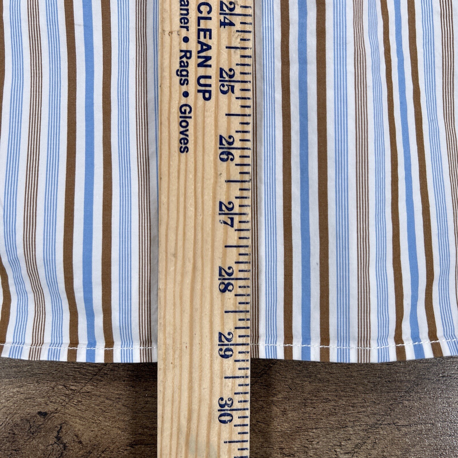 Ruehl No 925 Shirt Mens Large Blue Striped Long Sleeve Button Up Dress ...