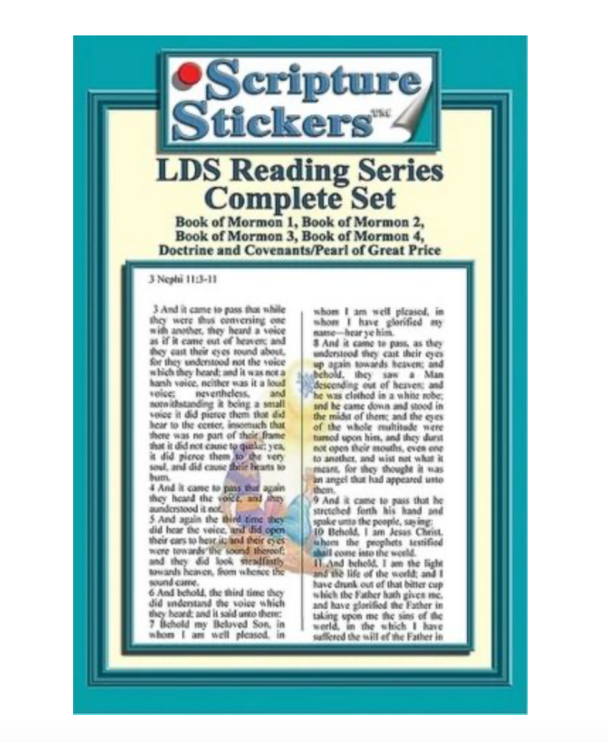 NEW Full Set! Scripture Stickers LDS Book Of Mormon Part 1, 2, 3, 4, D ...