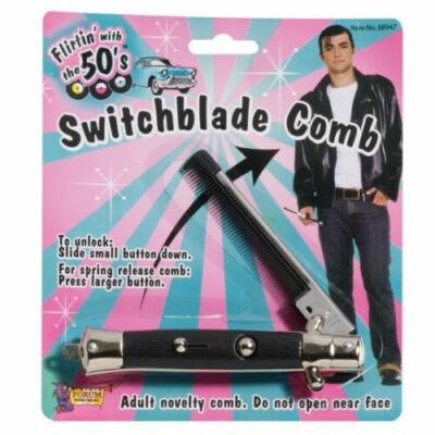 Grease 50s Switch Blade Knife Flick Comb Rock Roll Teddy Boy Costume ...