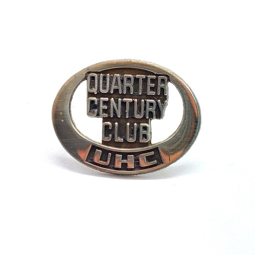 Vintage UHC Quarter Century Club Lapel Pin Sterling Silver United ...