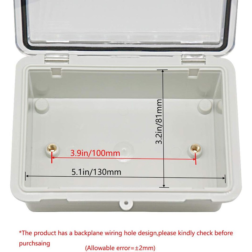 Plastic Electrical Enclosure Waterproof Wall Mount Junction Box w ...