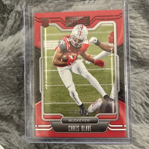 2022 Panini Chronicles Draft Picks Playbook Red /149 Chris Olave #10 ...