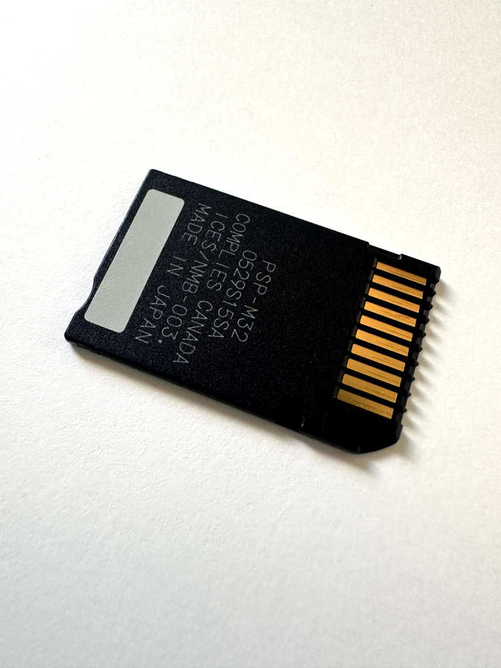 Genuine Sony 32MB Memory Stick Duo MS Card Non-PRO for Sony PSP and Old ...