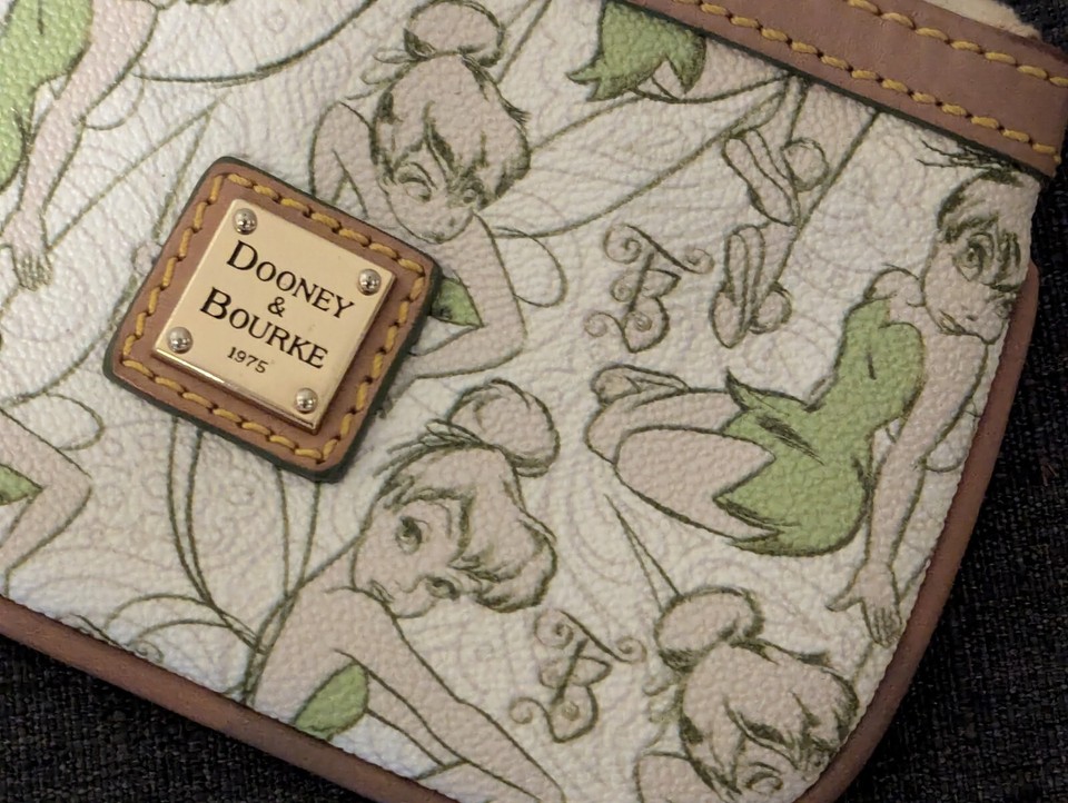 Dooney and Bourke Disney Tinkerbell coin purse wristlet w/ strap | eBay