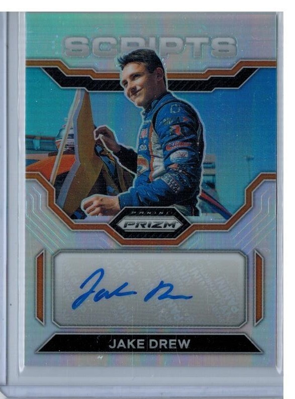 2023 PANINI PRIZM RACING JAKE DREW AUTO SILVER SCRIPTS AUTOGRAPH #S-JDW ...