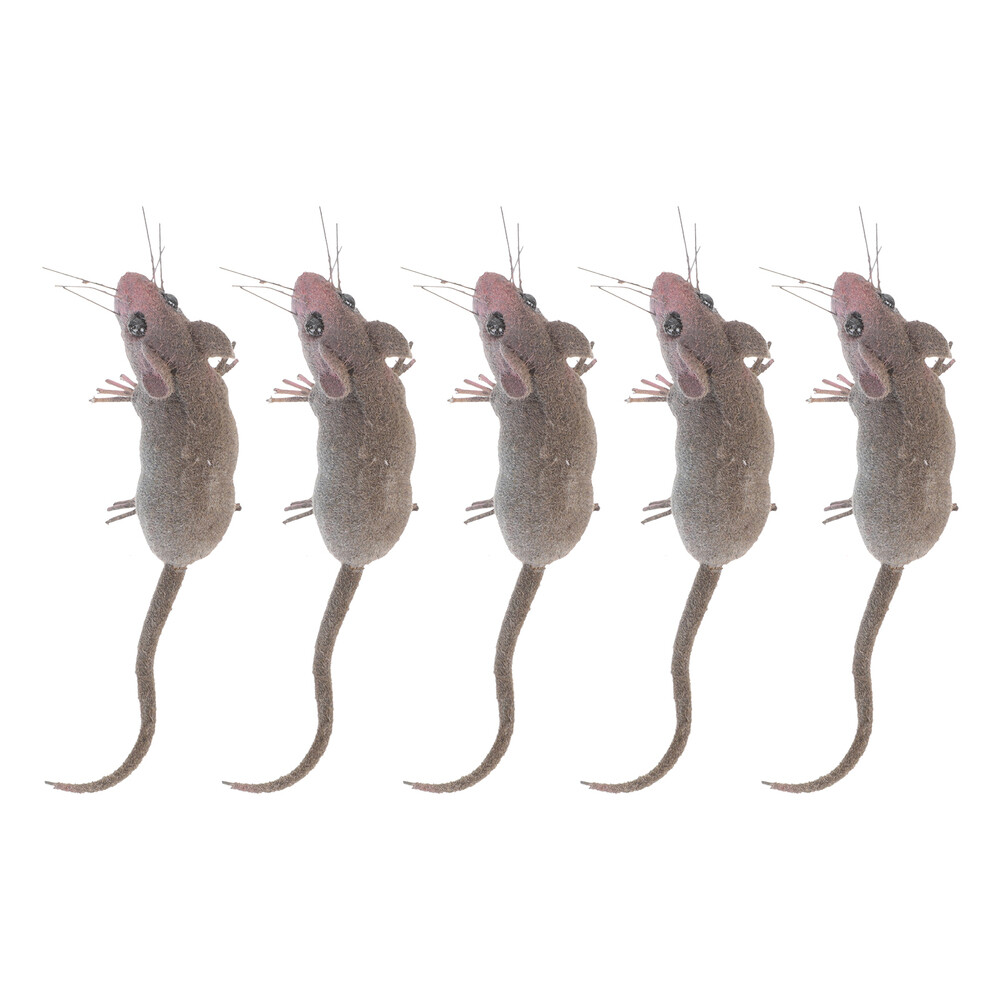 5pcs fake rat toys Rats Garden Rat Props Lifelike Rat Figurines Trick ...