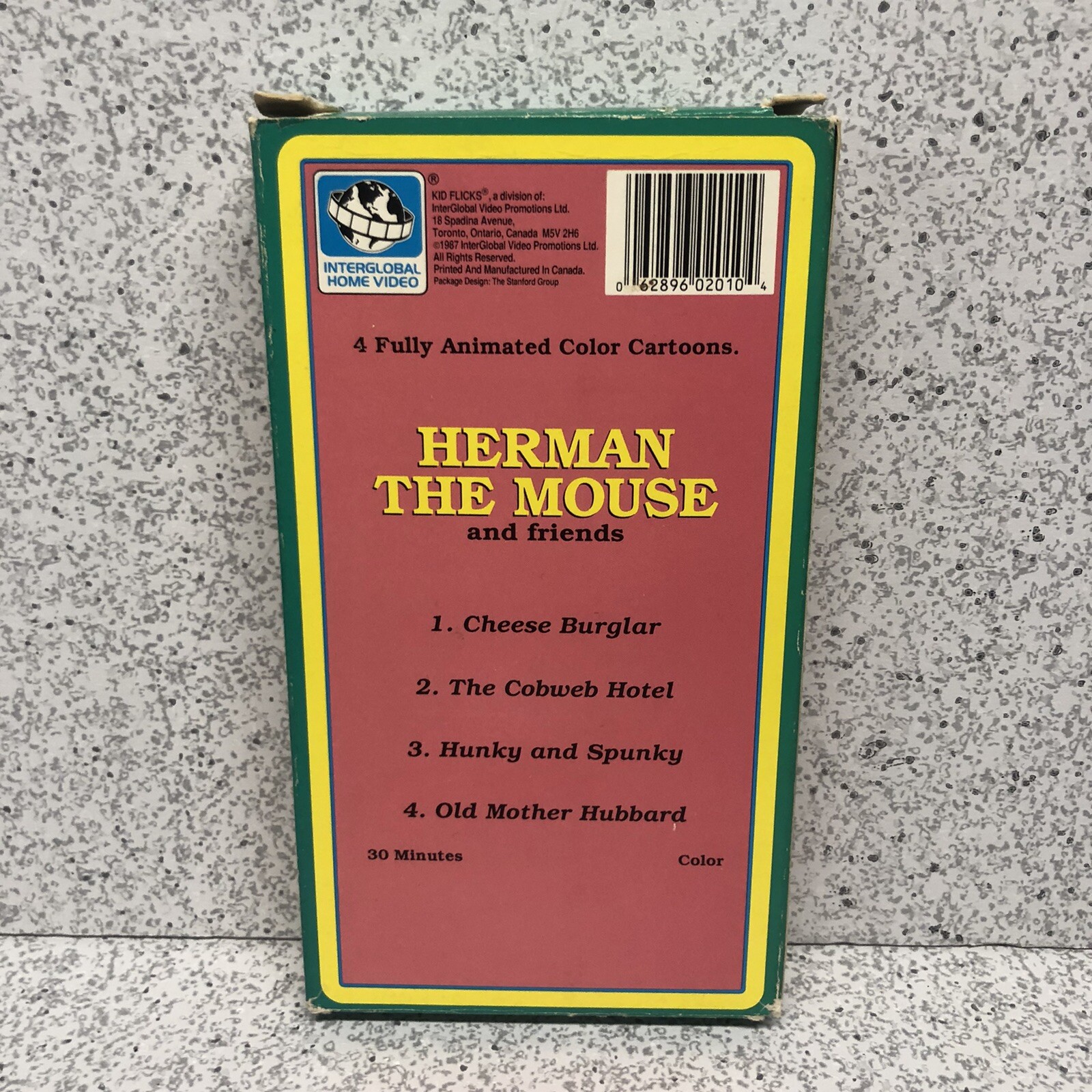 Herman The Mouse (VHS, 1987, Kid Flicks) Rare Cartoon | eBay
