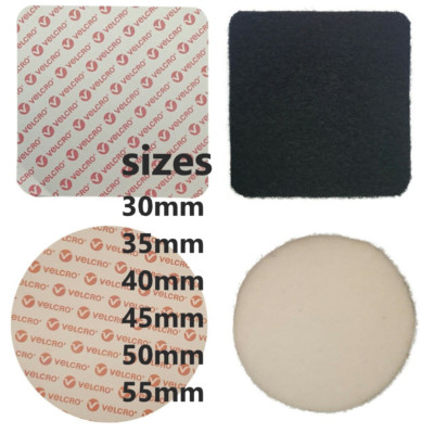 VELCRO® Self Adhesive Sticky Pads PS-14 Hook & Loop Square Discs 35mm ...