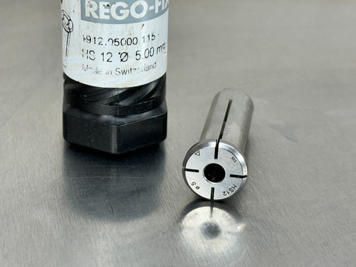 Rego-Fix HS 12 x 5mm ID Hydraulic Sleeve Reduction Collet Chuck 1912. ...