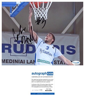 LiAngelo Ball ‘UCLA’ BBB Lithuania Signed Autograph 8x10 Photo ACOA ...