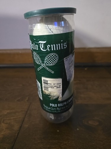 SEALED Vintage Ralph Lauren Polo WILSON 3 Tennis Balls w/ Red, Green ...