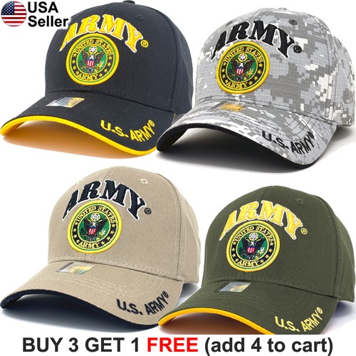 US Army Logo Cap Hat Military Strong U.S. Armed Forces USA Patriotic ...