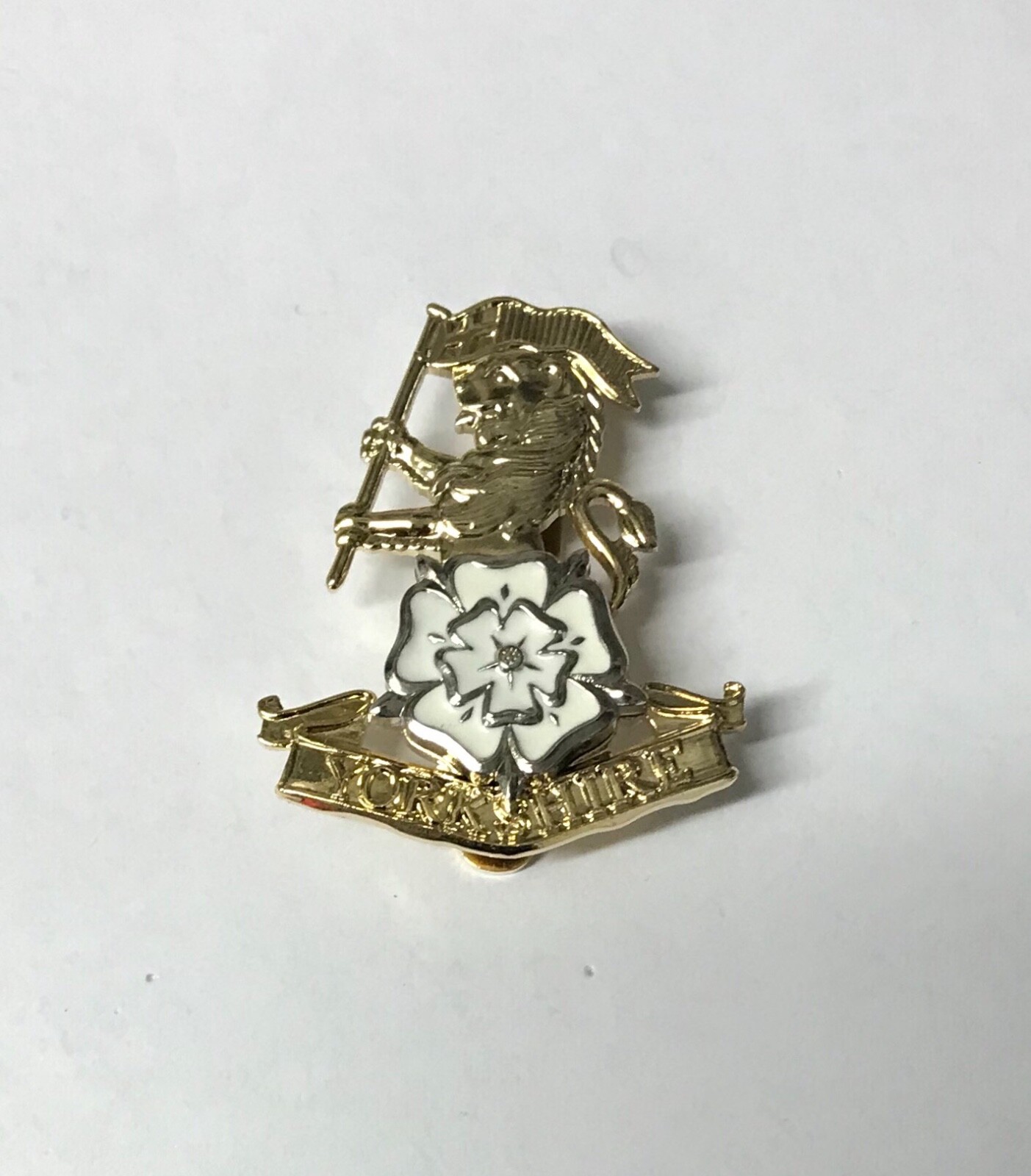 Yorkshire Regiment Gold Beret Badge, Metal, Army, Military, Other Ranks ...
