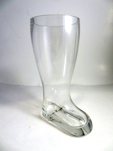 Wembley German Beer Boot Mug Clear Glass 44 Ounce 9.5 Inches Tall New ...
