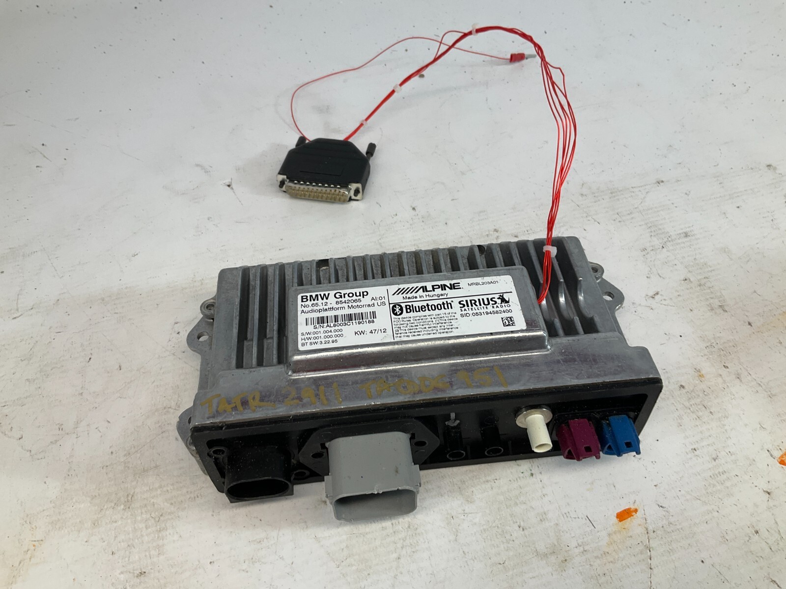 15-21 BMW K1600 K1600GT R1200RT Audio Stereo Radio Receiver Control ...