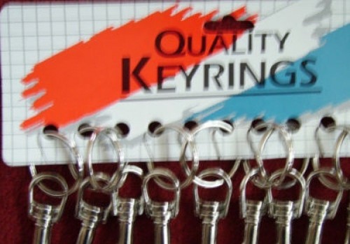4 CLIP ON KEY RINGS TRIGGER HOOK METAL KEY RING LARGE SIZE | eBay