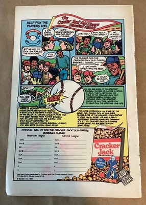 Cracker Jack Print Ad 1982 candy promo art retro baseball game Hank ...
