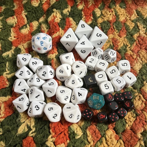 Large Dice Lot Die RPG D5 D8 D6 Other Odd Shapes 0-5d Dragon | eBay
