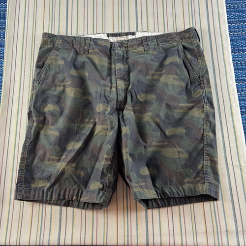 Relwen Shorts Mens 38 Camo Green Stretch Chino Zip Fly Pockets ...