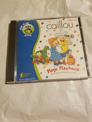 Caillou Magic Playhouse CD-ROM 2001 Riverdeep The Learning Co. PBS Kids ...