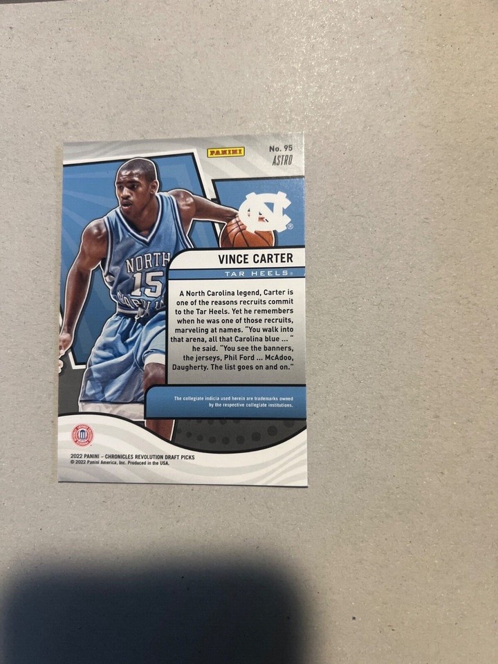 Vince Carter 2022-23 Panini Chronicles Draft Picks ASTRO Revolution SP ...