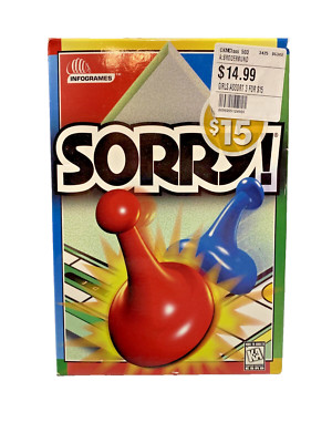 SORRY - CD-ROM 1998 PC Game - HASBRO Interactive Win 95 Sorry! Brand ...