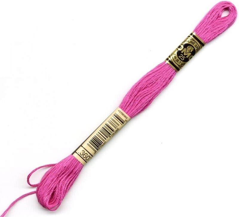 DMC® Embroidery/X-Stitch Floss #3607-4520, B5200, E168, E3852 8.7yd ...