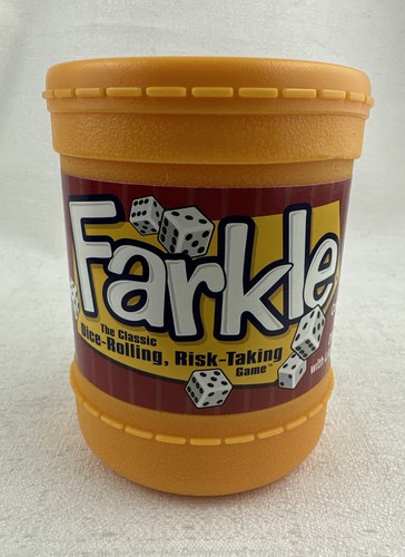 The Classic Farkle Dice Rolling, Risk Taking Game - Orange Cup - by ...