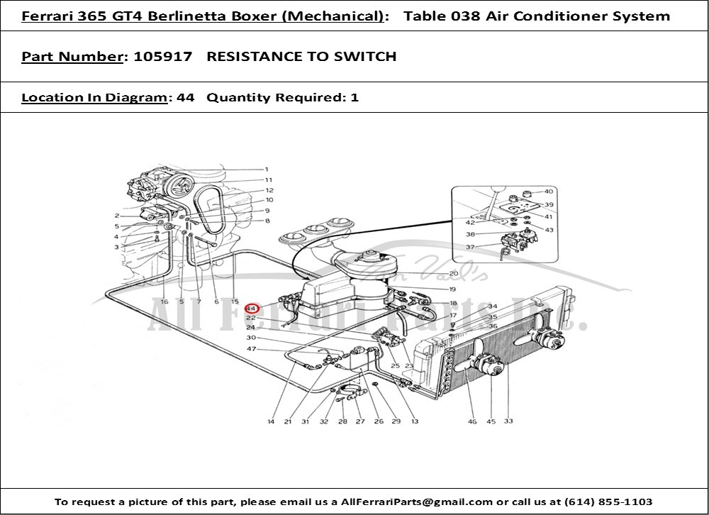 Ferrari Part 105917 Resistor | eBay