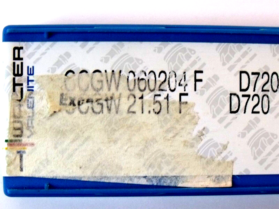 (5) NIB Walter Valenite CCGW 21.51 F D720 Carbide Inserts CCGW 060204 F D720 | eBay
