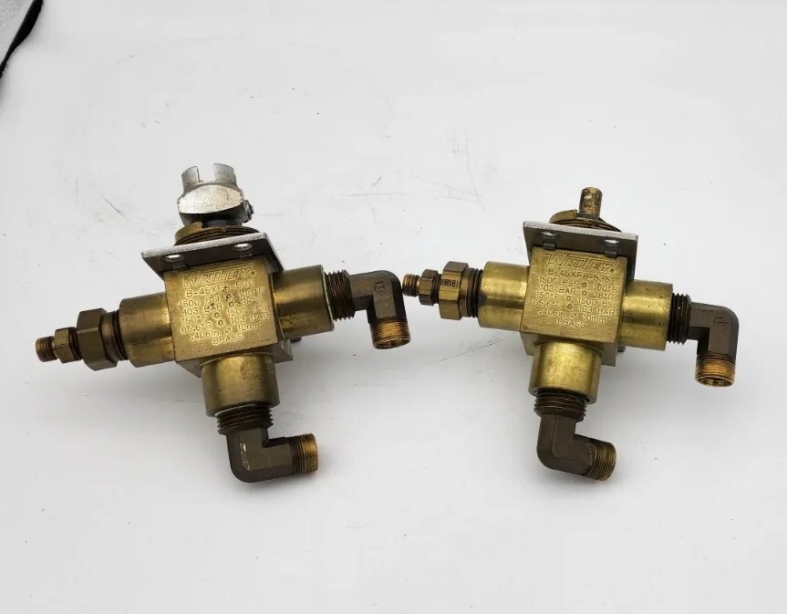 *LOT OF 2* Whitey B-45XF8 Brass 3 Way Ball Valves USED, Not Tested | eBay