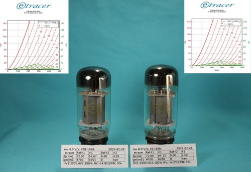Matched Pair 6P3S-E / 5881 / 6L6GC.Output Beam Tetrode Tube.Foton ...
