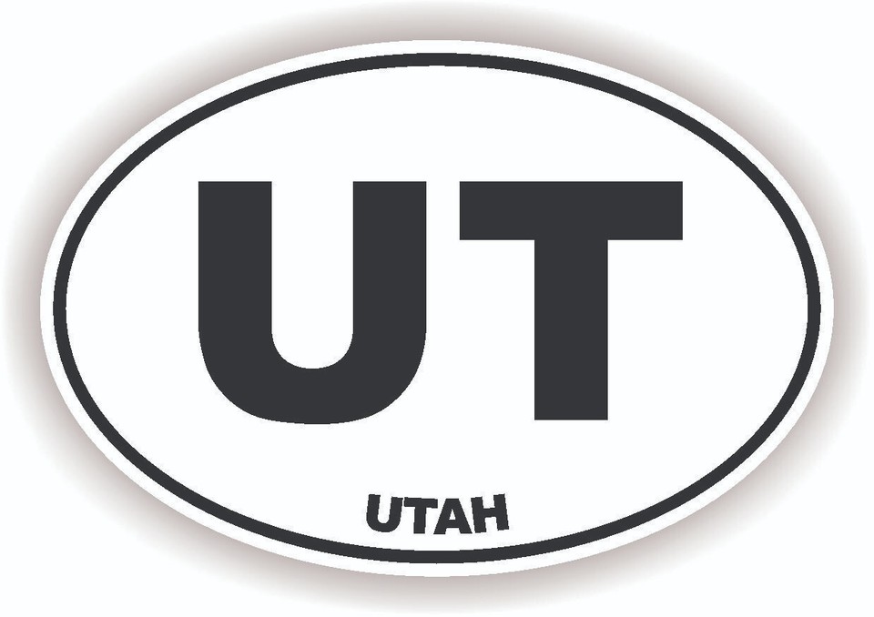 Utah Oval Vinyl Decal Sticker State Car Diesel Truck Home UT USA West ...