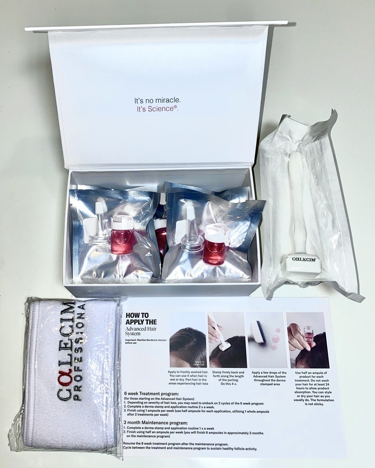 Calecim Professional Advanced Stem Cell Hair Regrowth Treatment Kit ...