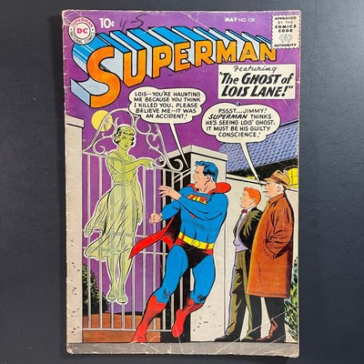 Superman 129 1st Lori Lemaris Silver Age DC 1959 Curt Swan cover comic book | eBay
