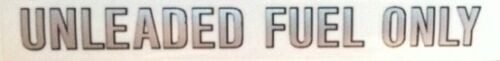 Unleaded Fuel Only Decal Fits 78-88 El Camino Monte Carlo Nova Sticker ...