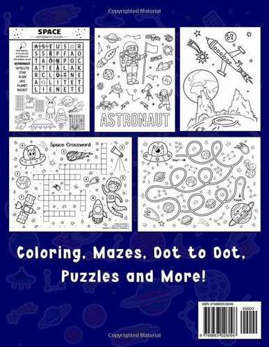 Outer Space Coloring and Activity Book for Kids: Fun Space Activity ...