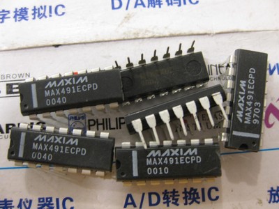 1X MAX491ECPD Low-Power, Slew-Rate-Limited RS-485/RS-422 Transceivers ...